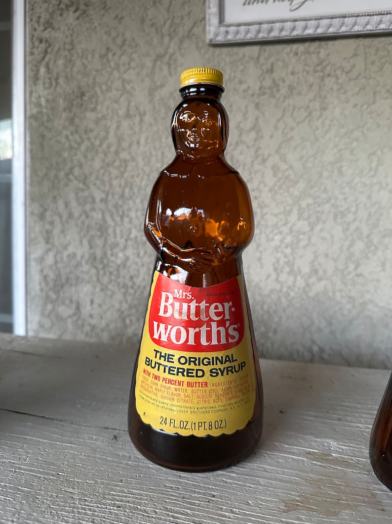 Mrs Butterworth’s Amber Bottles - Etsy