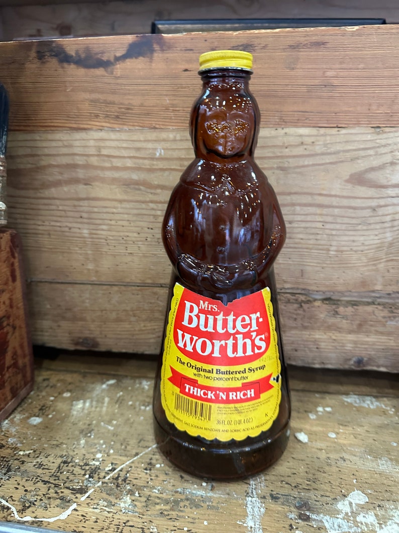 Mrs Butterworth’s Amber Bottles - Etsy
