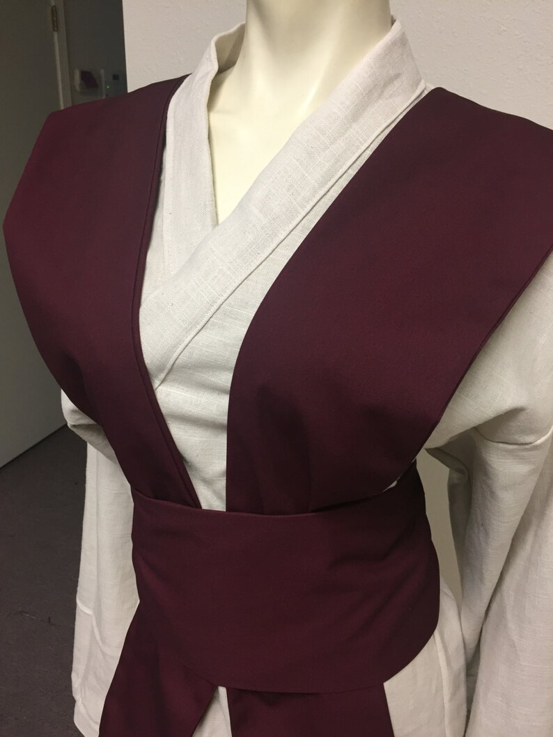 Star Wars Inspired Sith/jedi Tunic with Burgundy Tabards and | Etsy