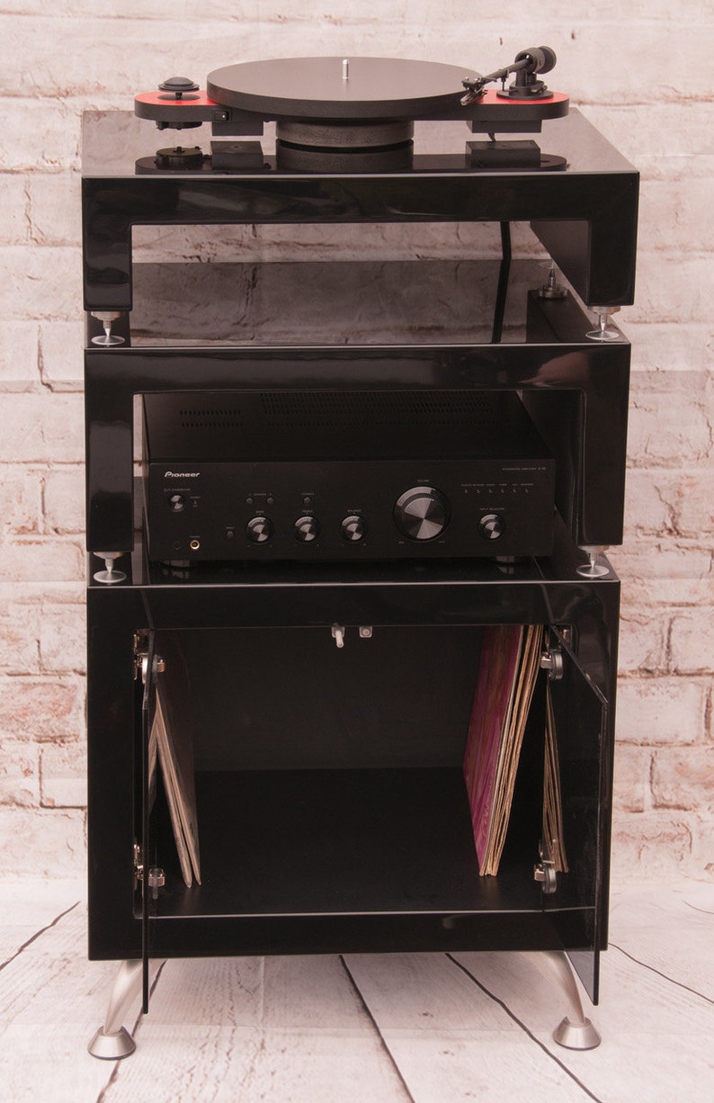 Hifi Stack With Record Storage - Etsy
