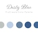 Dusty Blue | INSTANT DOWNLOAD | Procreate Color Palette | for iPad ...