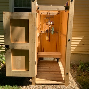 Shower Bench for Outdoor Shower - Etsy