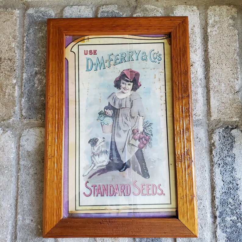 Authentic D.M. Ferry Vintage Seed Signs, Vintage Advertising, Antique ...