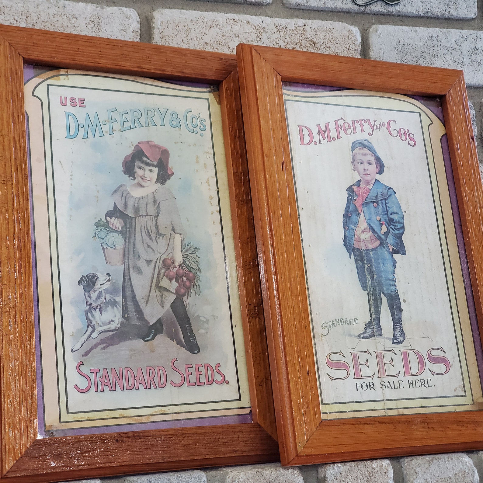 Authentic D.M. Ferry Vintage Seed Signs, Vintage Advertising, Antique ...