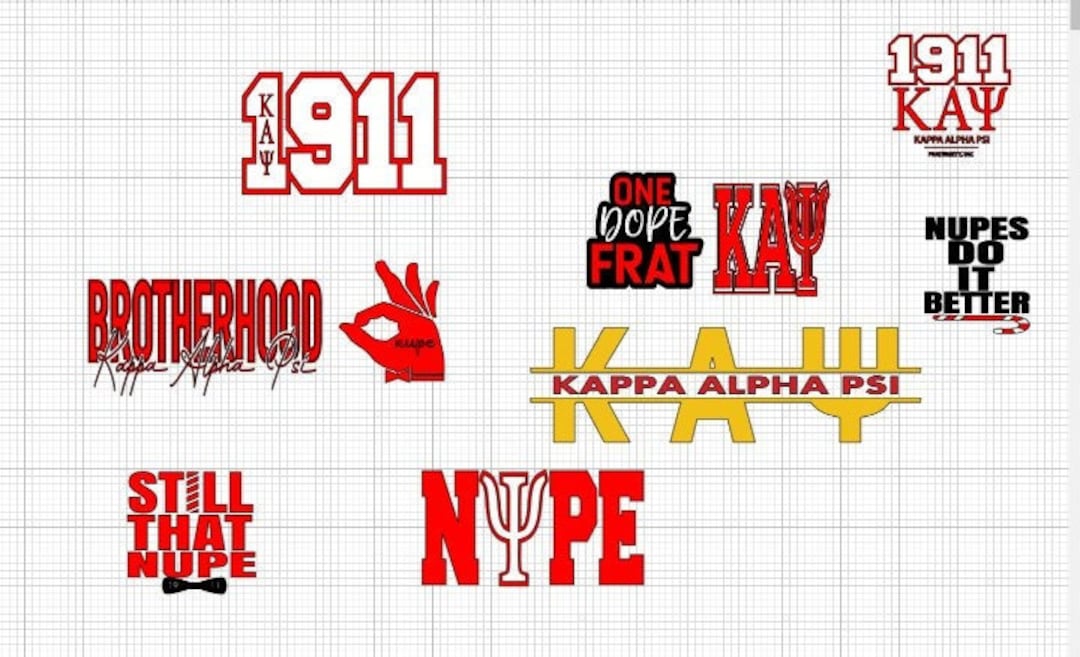 Kappa Alpha Psi Shot Glass Set of 5 - Etsy