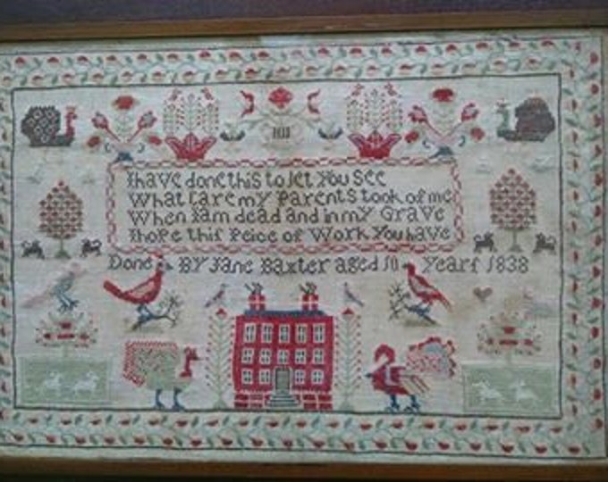 VICTORIAN ROSE NEEDLEARTS "jane Baxter" • Counted Cross Stitch Pattern ...