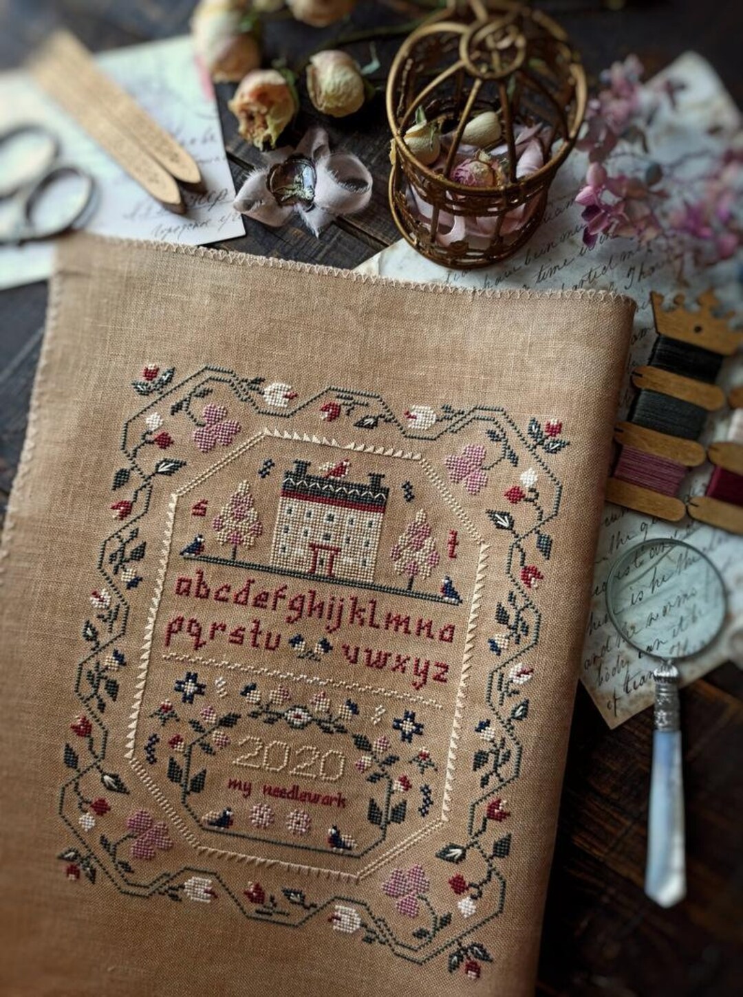 CROSS STITCH PDF Glare of the Sun Sampler by Stitches Through the Years ...