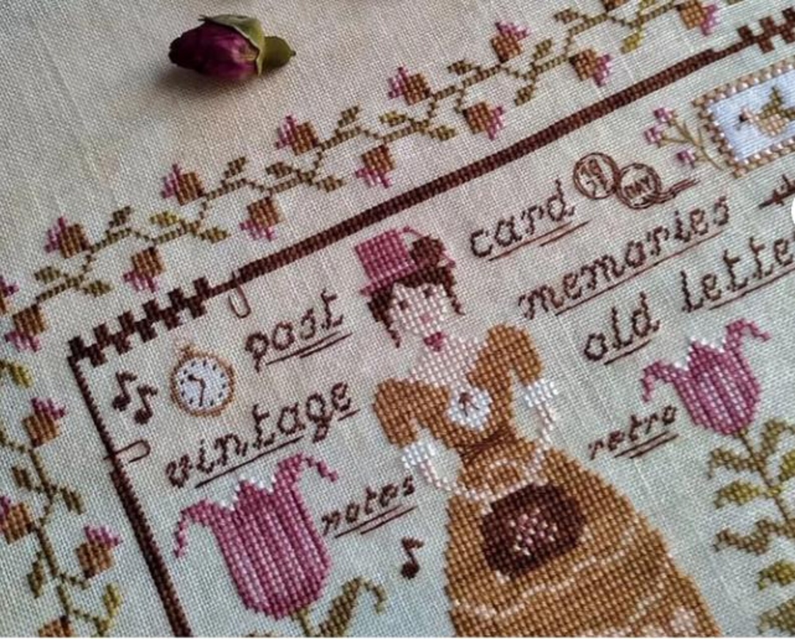 CROSS STITCH PDF Old Letter by Stitches Through the Years - Etsy