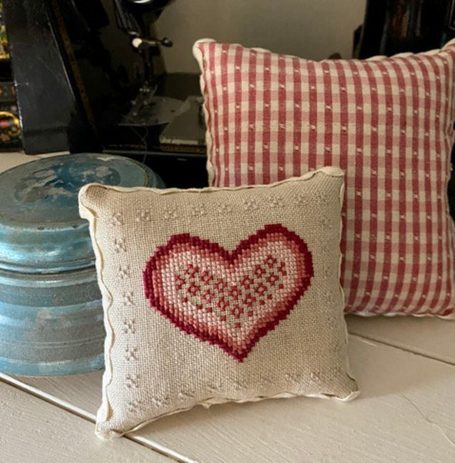 CROSS STITCH PDF Hearts A Plenty by Heartsong Stitchery - Valentine's ...