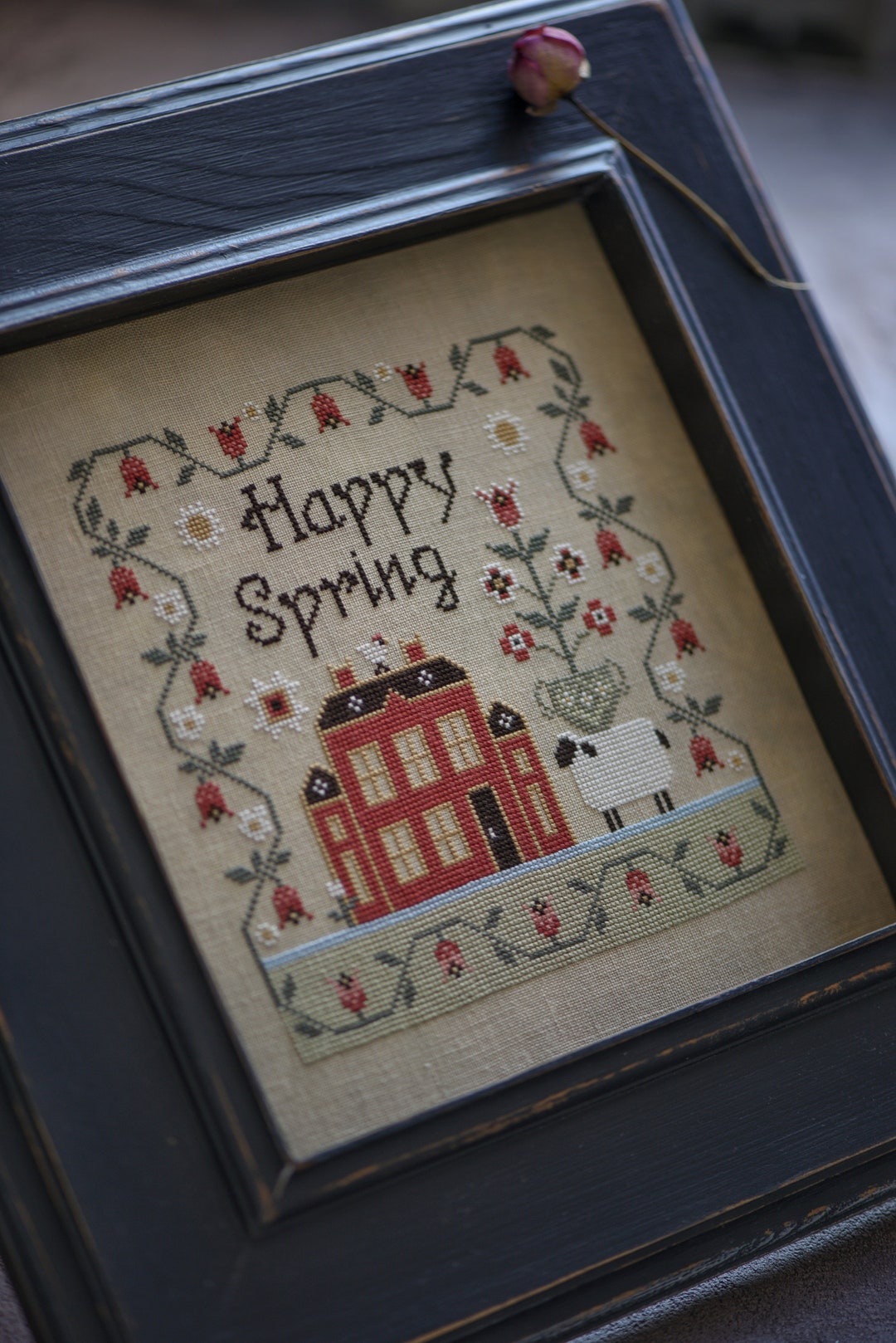 CROSS STITCH PDF Happy Spring by Stitches Through the Years - Etsy