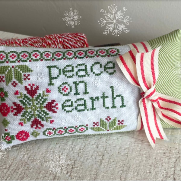 Peace Cross Stitch - Etsy