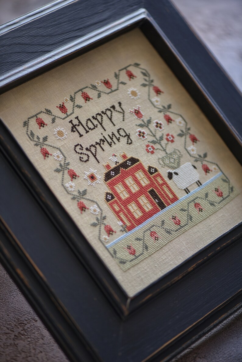 CROSS STITCH PDF Happy Spring by Stitches Through the Years - Etsy