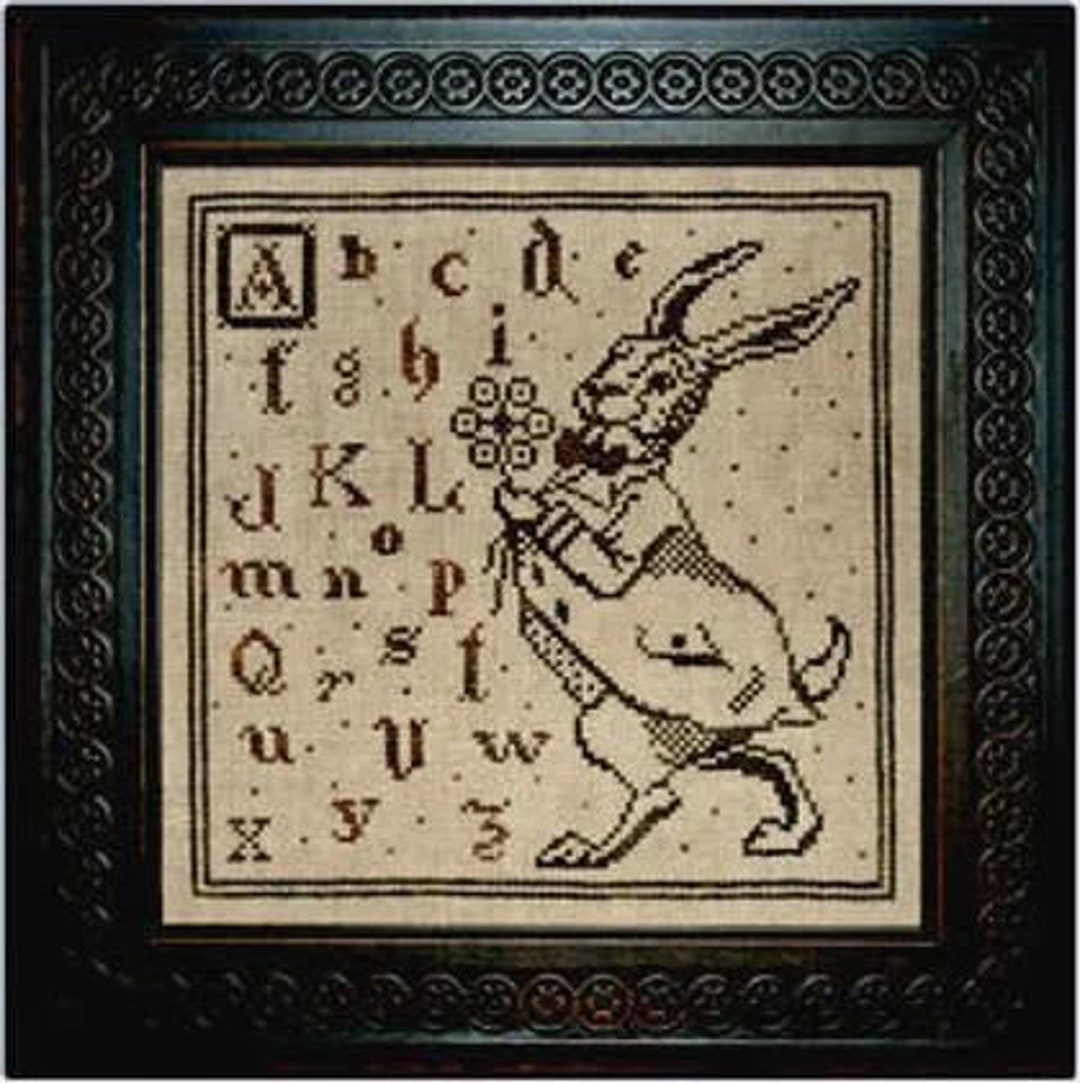 CROSS STITCH PDF Spring Hare by La-d-da - Etsy