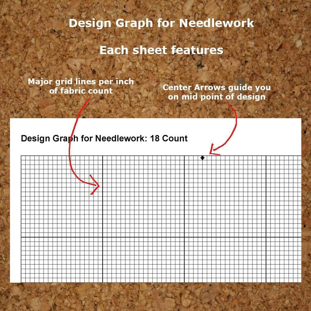 PDF INSTANT DOWNLOAD Cross Stitch Graph Paper Needlework - Etsy