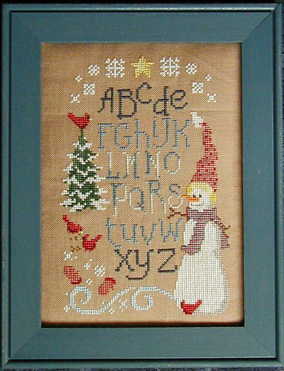 CROSS STITCH PDF Winter Sampler by Waxing Moon Designs - Etsy