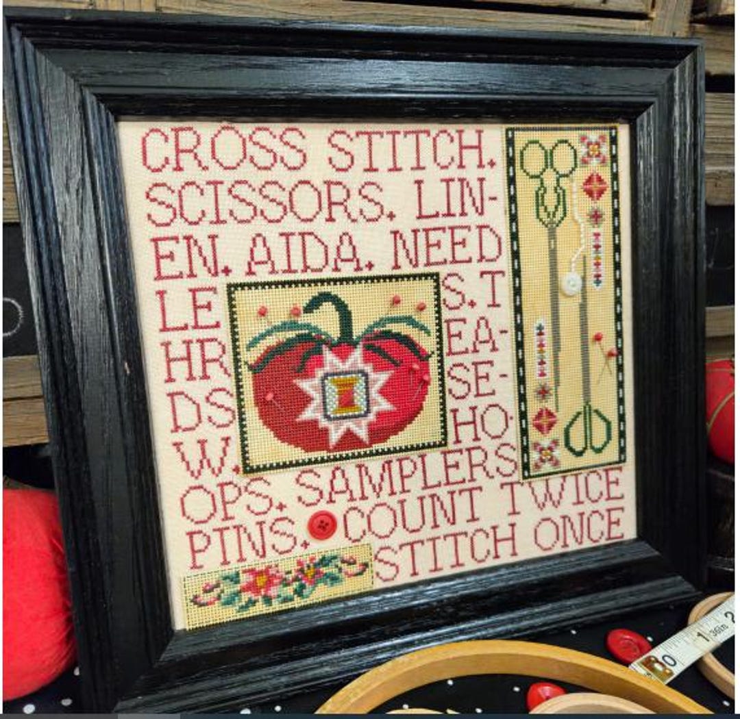 CROSS STITCH PDF Stitching Paraphernalia by Quaint Rose Needle Arts - Etsy