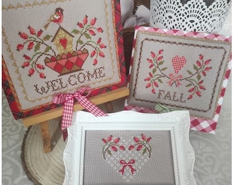 CROSS STITCH PDF Happy Fall by Acadia Stitchery - Etsy