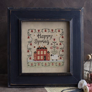 CROSS STITCH PDF Happy Spring by Stitches Through the Years - Etsy