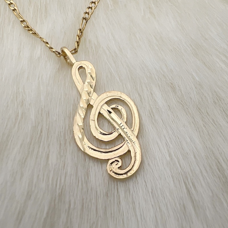 Music Charm Necklace - Etsy