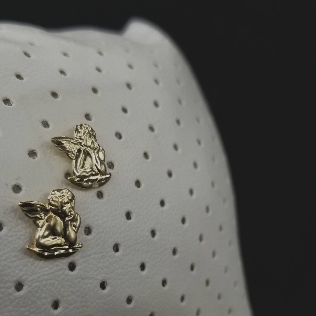 Guardian Angel Earrings - Gold Angle Earrings - Etsy