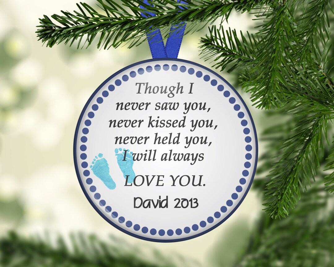 In Memory Infant Loss Tree Ornament Personalized - Etsy