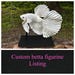 Rainbow Resin Betta Fish Sculpture – Handmade Ocean Decor - Etsy Canada