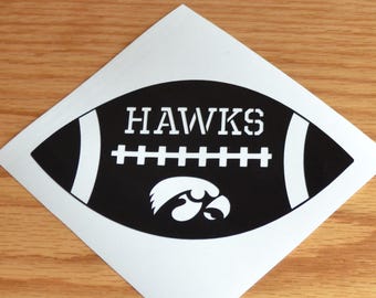 Iowa hawkeye decal | Etsy