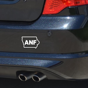 State Outline ANF University of Iowa Hawkeye Vinyl Decal-america Needs ...