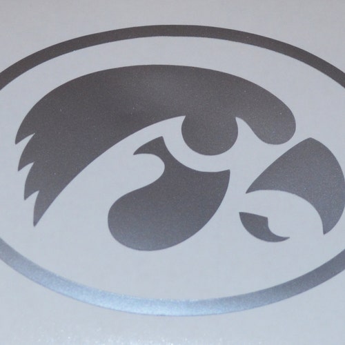 Small University of Iowa Hawkeye Tigerhawk Vinyl Decal - Etsy
