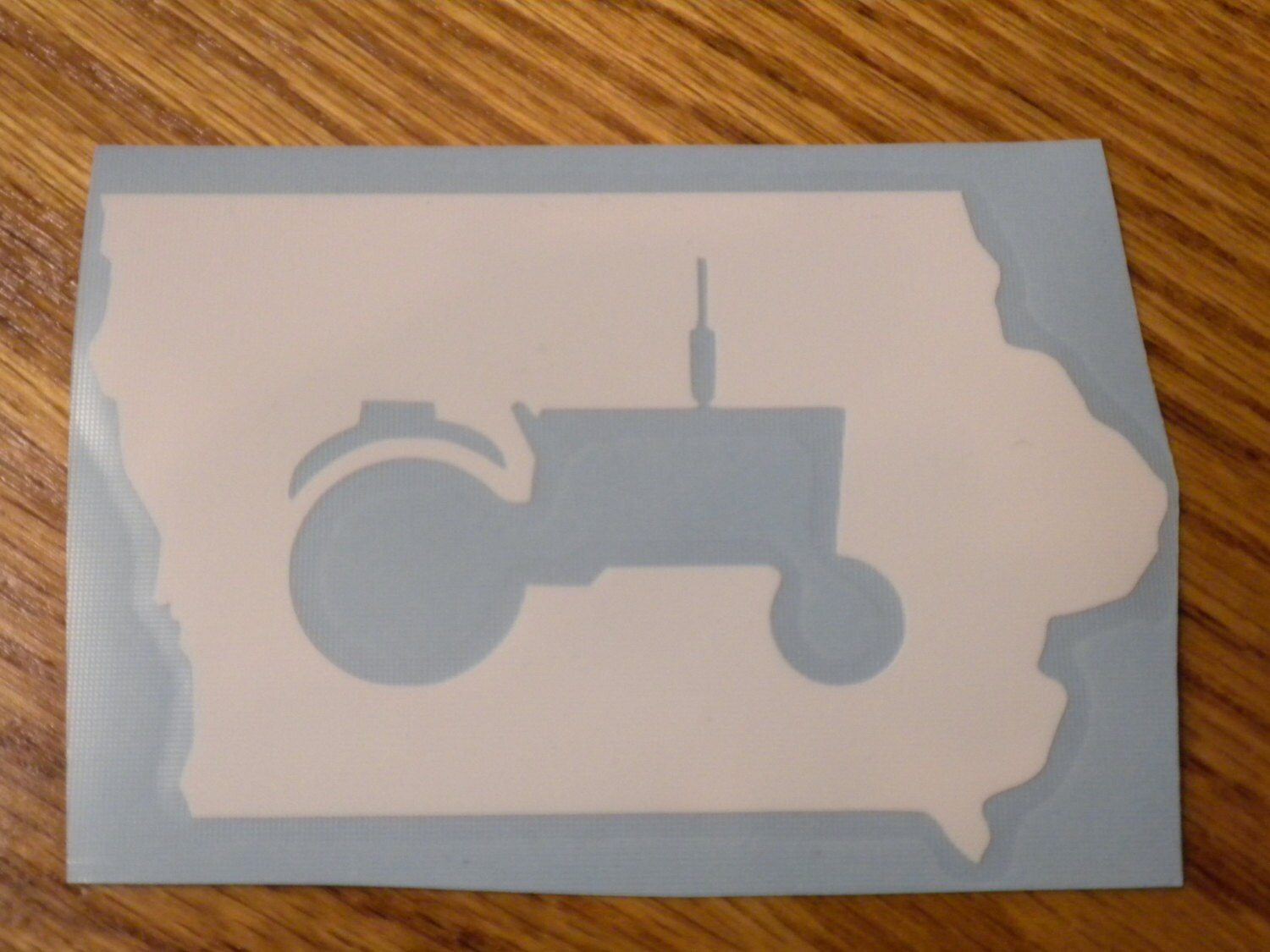 State of Iowa Tractor Vinyl Decal - Etsy