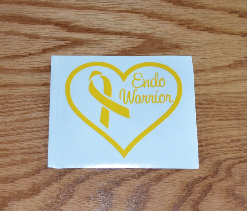 Endo Warrior Endometriosis Awareness Ribbon Vinyl Decal Endo | Etsy