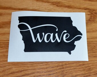 University of Iowa Wave - Etsy