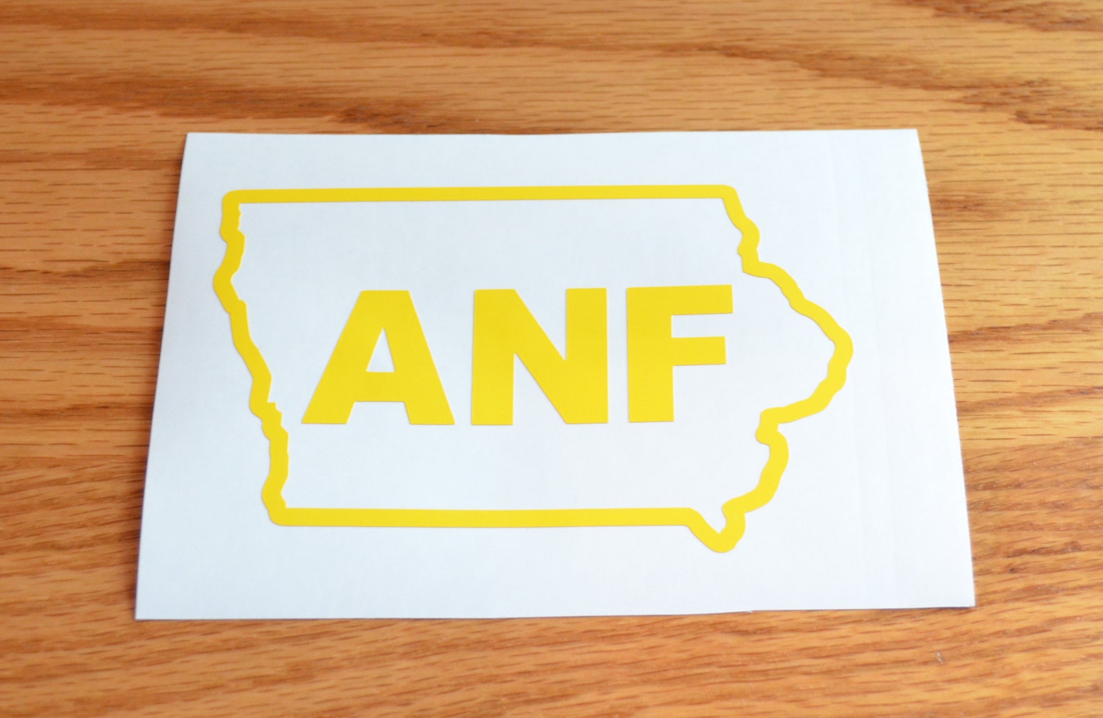 State Outline ANF University of Iowa Hawkeye Vinyl | Etsy