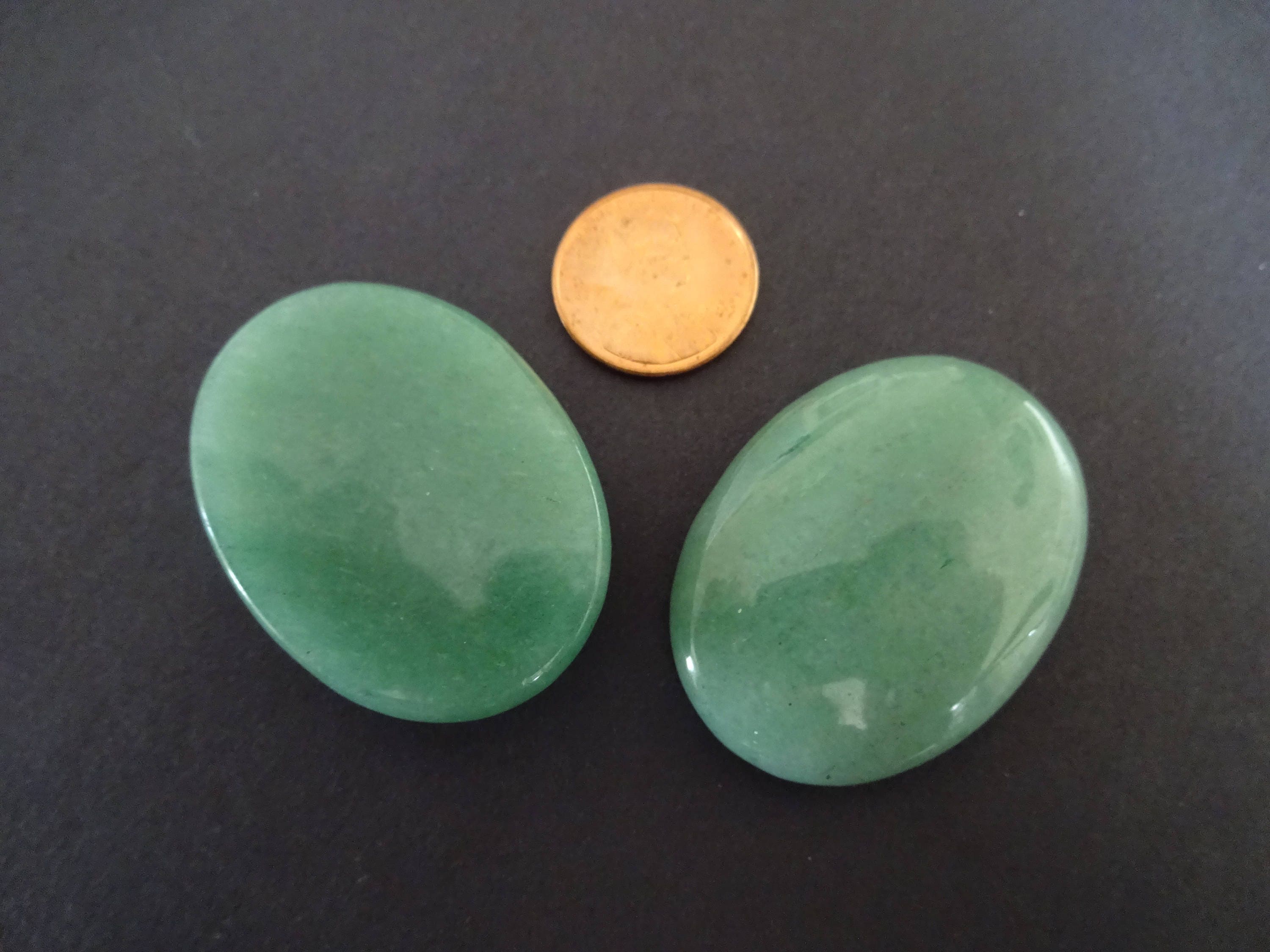 40x30mm Natural Green Aventurine Gemstone Cabochon, Oval Cabochon ...