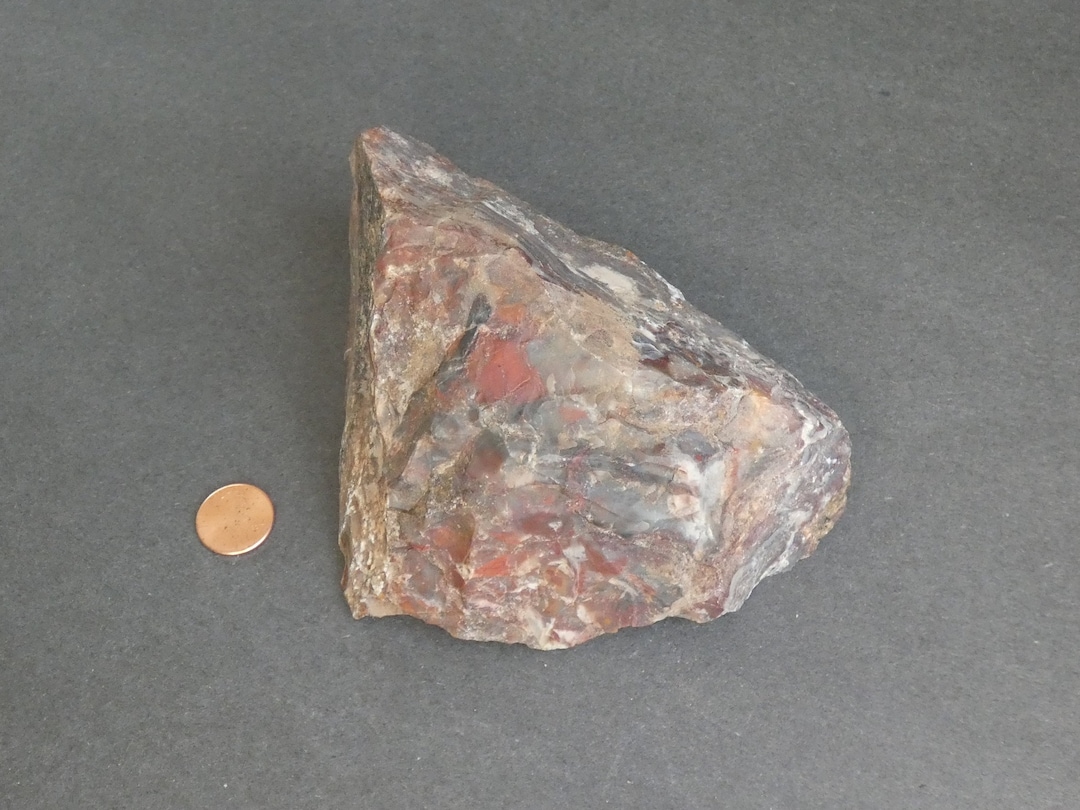 140x90mm Natural Red Stripe Jasper Stone, Large Jasper Rough Lapidary ...
