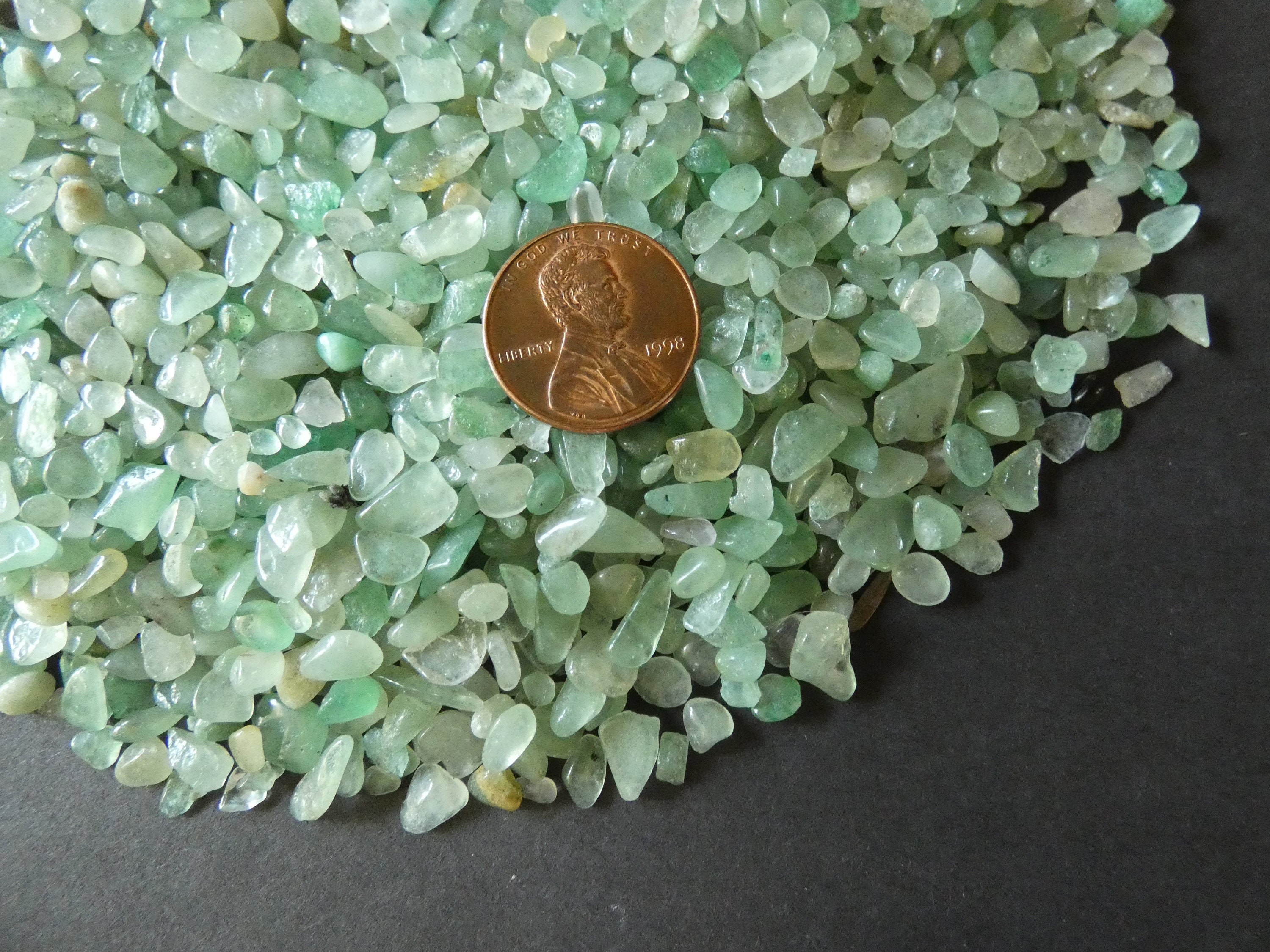 Half Pound Natural Green Aventurine Chips, Undrilled, 2-8x2-4mm Size ...