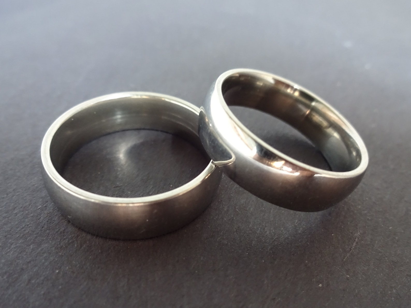 Stainless Steel Rounded Edge Ring Timeless Band Size 7-11 - Etsy