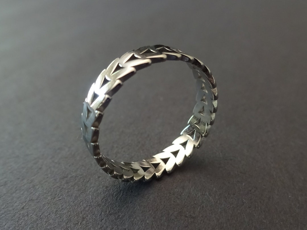 Stainless Steel Arrow Ring, Silver Ring With Arrows, Minimalist Simple ...