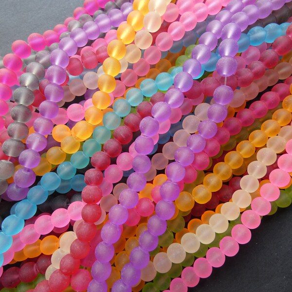 Frosted Beads - Etsy