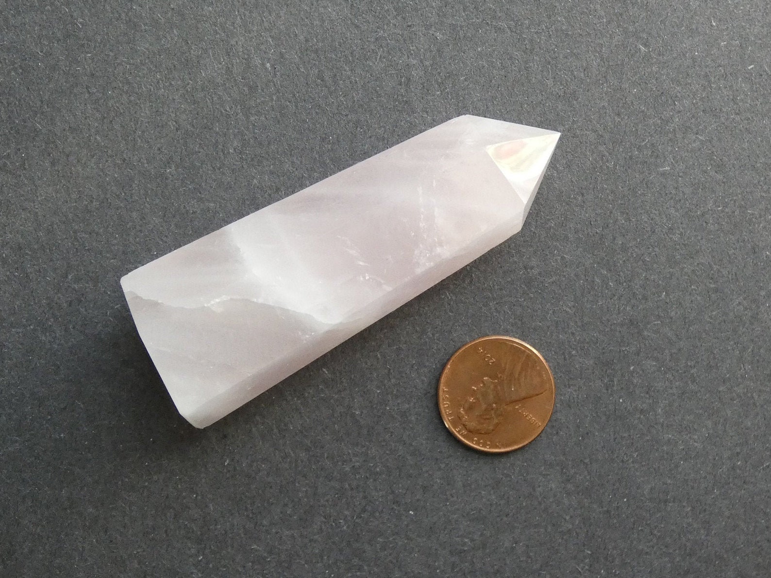 71x26mm Natural Rose Quartz Prism Pink Hexagon Prism One of - Etsy