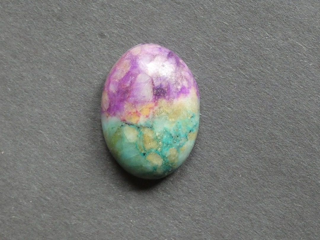 30x22x7.5mm Natural Calcite Cabochon, Gemstone Cabochon, Blue and ...