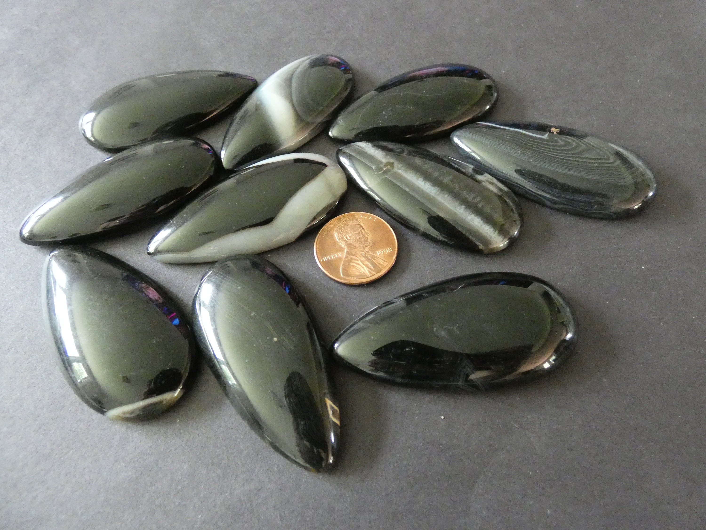 49x24mm Natural Agate Cabochon, Dyed, Teardrop Shape, Polished Gem ... 49x24mm Natural Agate Cabochon, Dyed, Teardrop Shape, Polished Gem ...