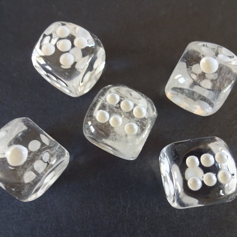 Crystal Dice - Etsy