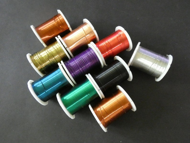 10 Pack of 0.3mm Copper Wire 10 Different Colors 100 Meters - Etsy