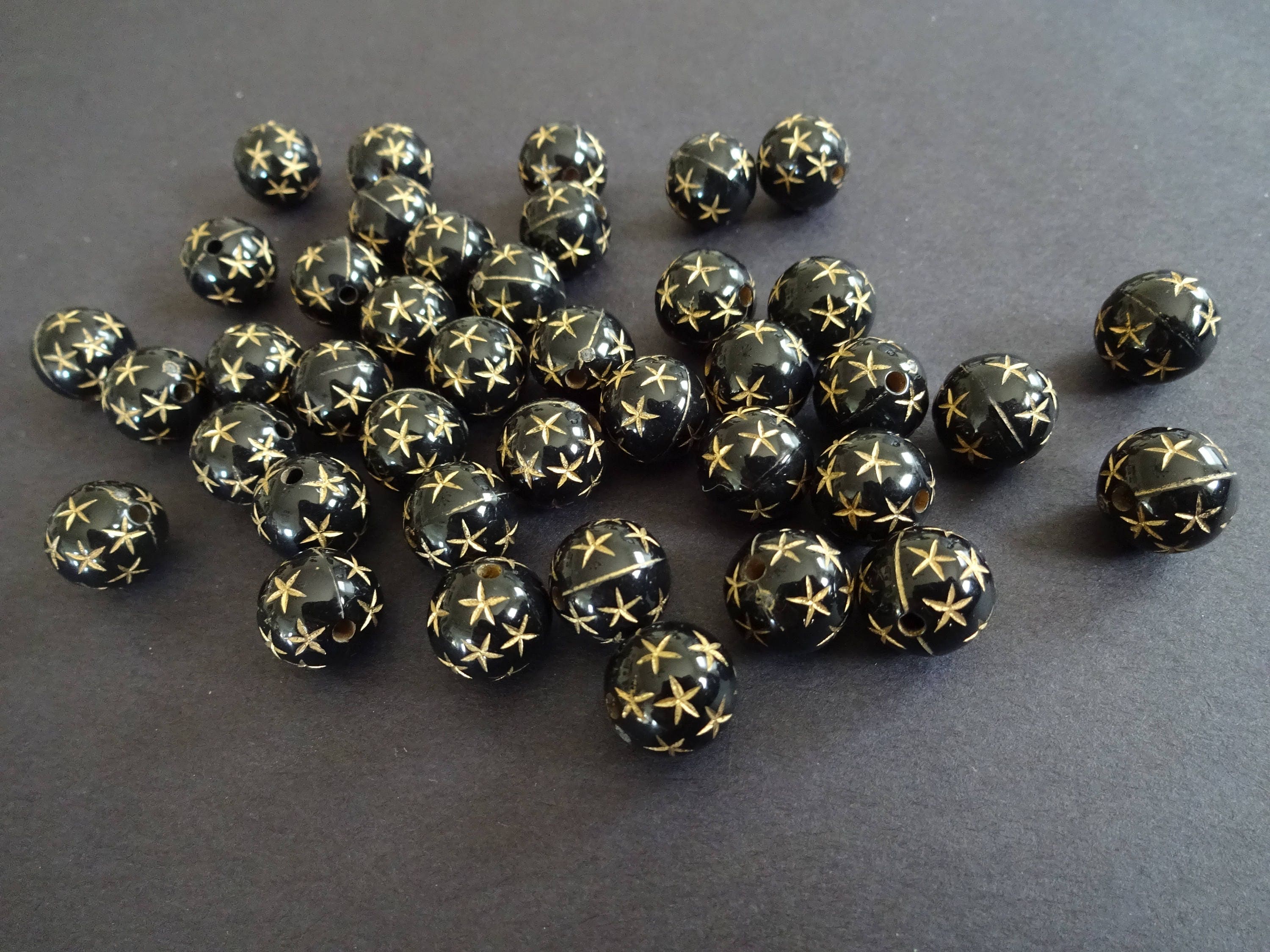 12mm Acrylic Star Ball Beads, 12mm Ball Bead, Nautical Bead, Starfish ...