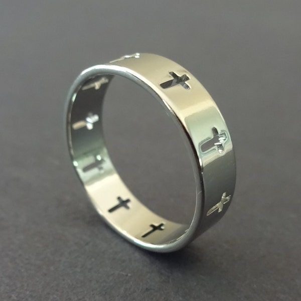 CROSS RING - Etsy