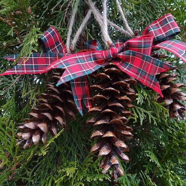 Ribbon Pinecone - Etsy