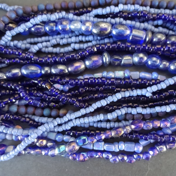 Shades of Blue Beads - Etsy