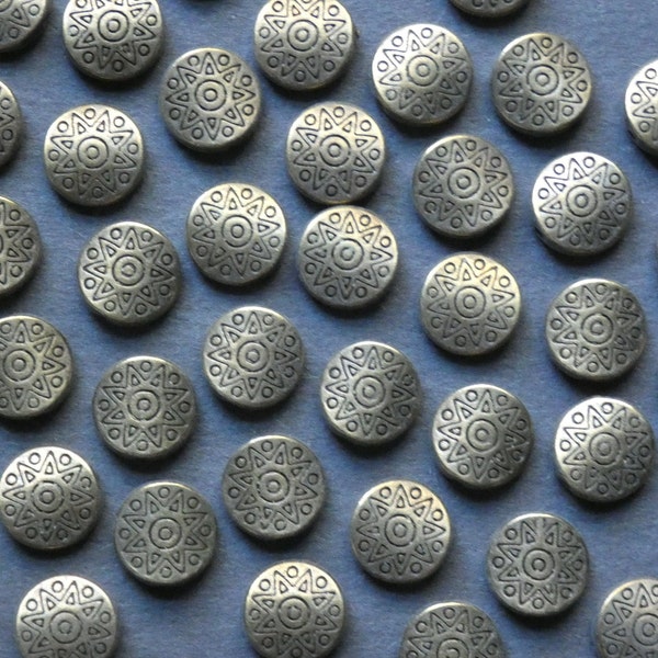 Flat Round Beads - Etsy