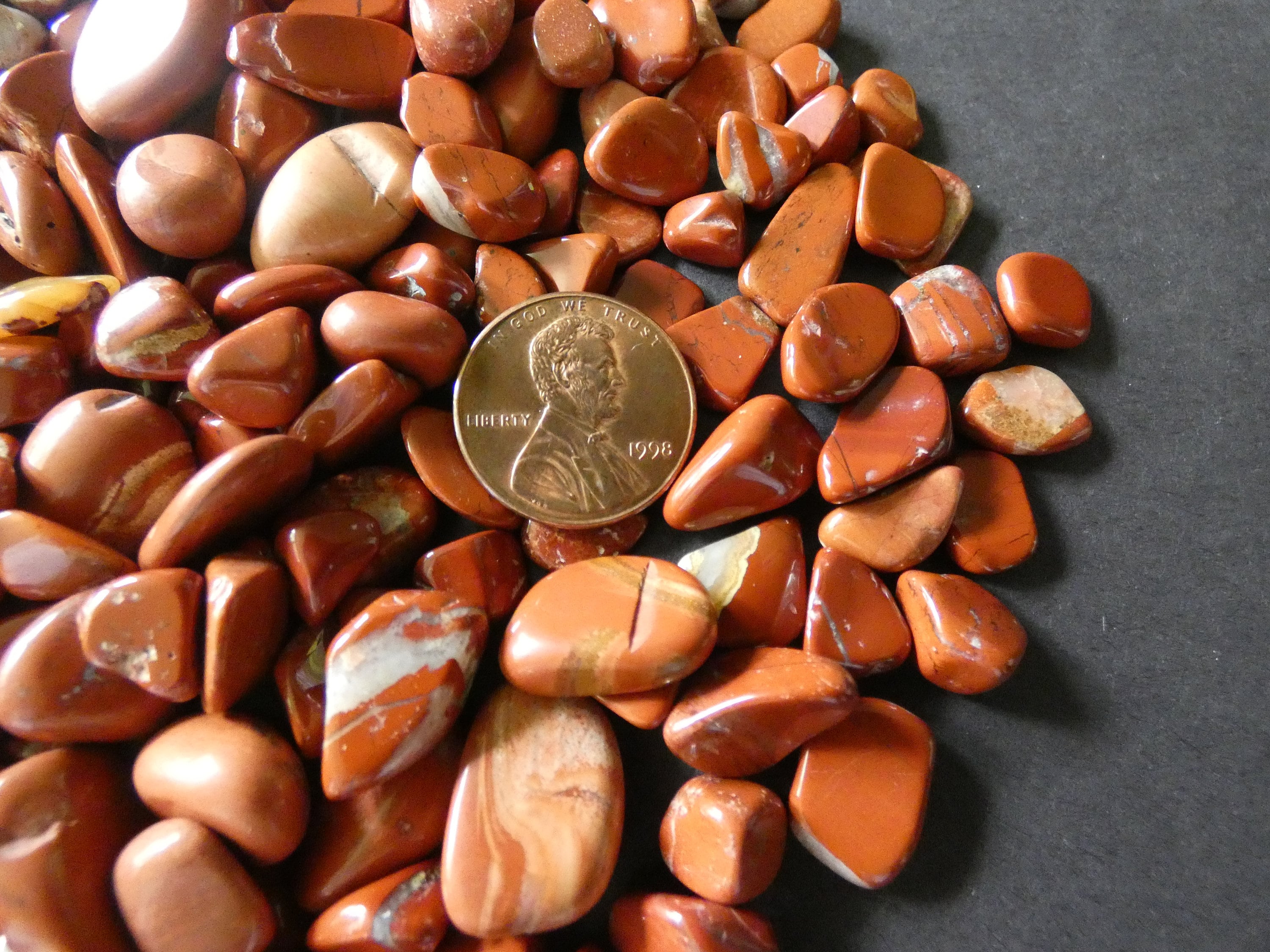 1/2 Pound Natural Red Jasper Chips, Undrilled, 8-20x5-10mm Size, 250 ...